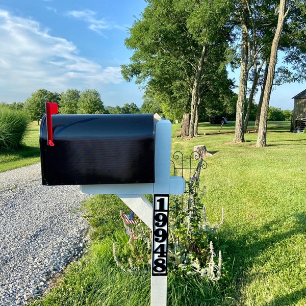 Vertical or Horizontal Metal Address Sign | Outdoor Address Sign ...