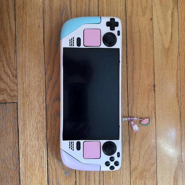 Signature Pastel Series Steam Deck Skin, Purple Lavender Pink Yellow ...