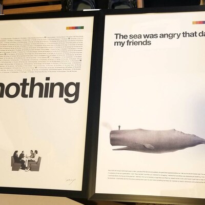 SEINFELD Inspired Poster, Nothing, Art Print Minimalist, Helvetica, Mid ...