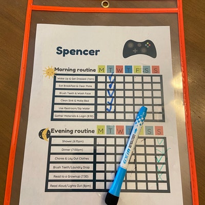 Kids Schedule Editable Printable Fillable PDF Template Hourly Kids ...