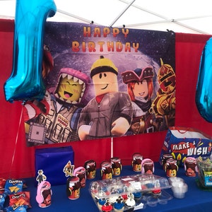 ROBLOX POPCORN BOX- Roblox Birthday Party Printable Popcorn Boxes ...
