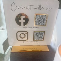 Mini QR Display Sign - Etsy