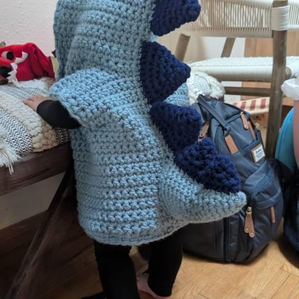 Kids' and Adult Dinosaur Vest in 1 Pattern | Crochet Pattern | Pattern ...