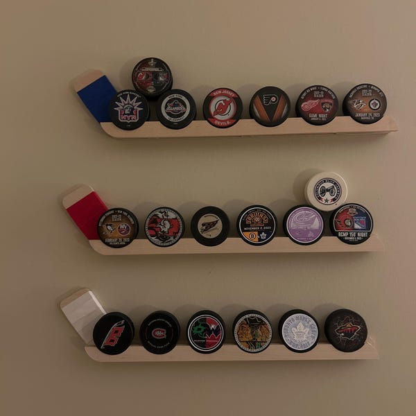 Custom Hockey Puck Display Case Hockey Puck Holder Display Shelf Hockey ...