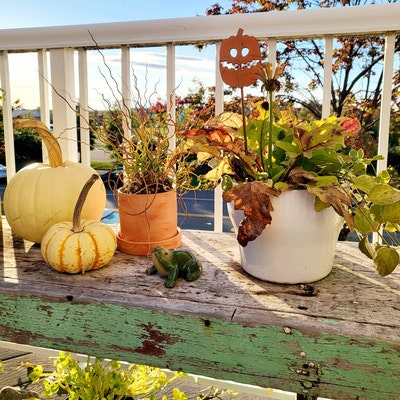 1 Rustic Reclaimed Metal Fall Stake - Etsy