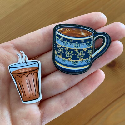 Tea Enamel Pin, Chai Pin, Chai Shai Pin Enamel, Desi Chai Pin, Gifts ...