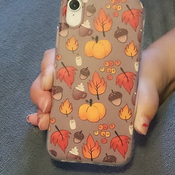 Autumn Phone Case Fall Leaves Cover for iPhone 17 Pro Max, 16e, 15, 14 ...