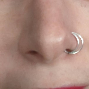 Triple Nose Ring Rose Gold Nose Ring Hoop SET OF 3 Hoops - Etsy