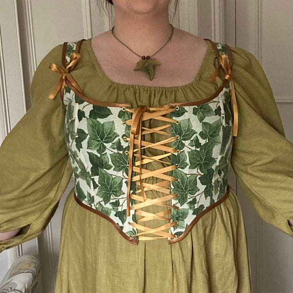 Cottagecore Corset Bodice, Renaissance Corset, Peasant Bodice, 18th ...