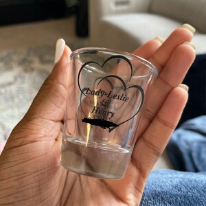 Wedding Shot Glass Favors, Personalized Wedding Shot Glass, Wedding ...