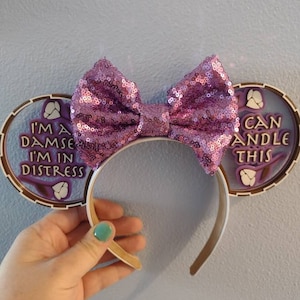 Damsel Mouse Ears 3D Printed Ears Megara Damsel in Distress - Etsy