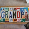 License Plate Sign, Grandpa Gift, Grandpa Sign, Grandpa's Birthday Gift ...