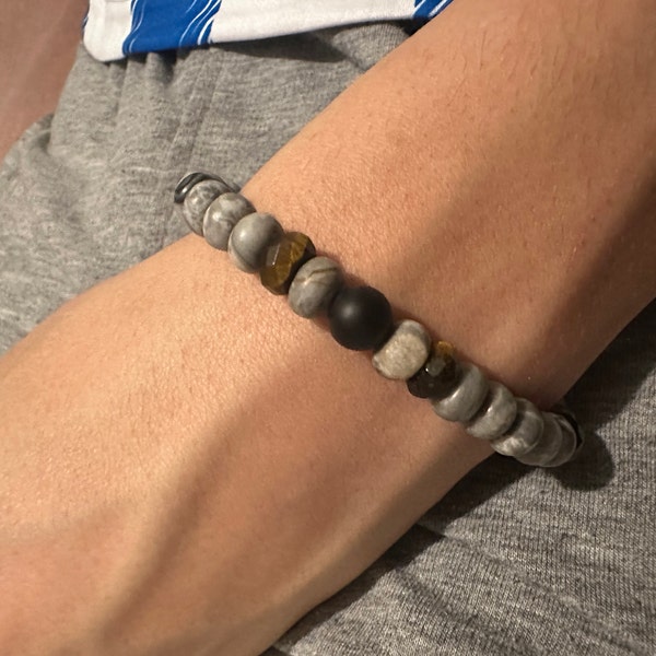 Tibetan Coconut Shell Bead Bracelet. Stunning Coconut Shell Beaded Men ...