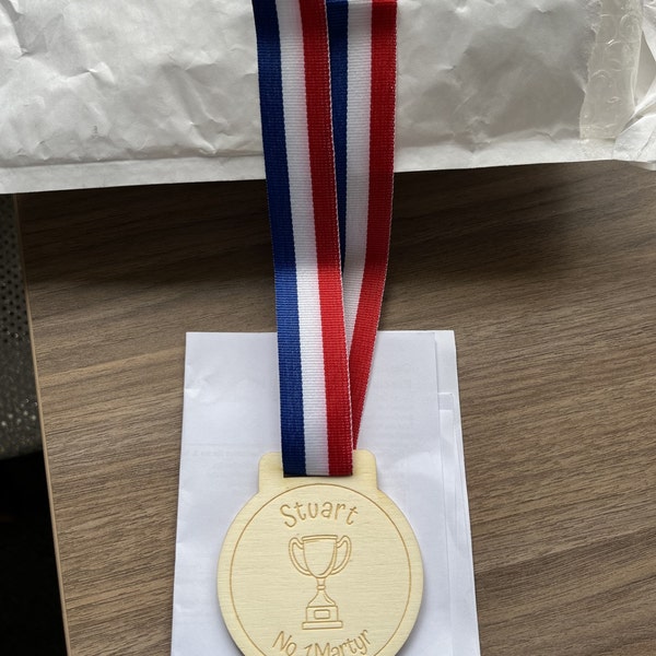 Personalised Engraved Wooden School Medals 8cm | School Medal L ...