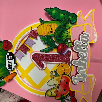 Hey Bear Sensory Cake Topper, Hey Bear Sensory Banner, Pineapple Cake ...