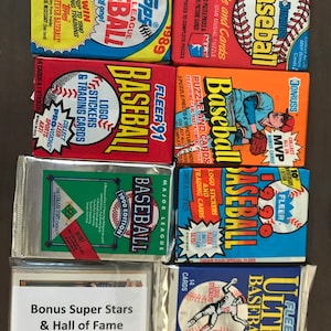 2000 Sports Cards unopened Baseball Card Wax Box Packs Plus Rookie ...