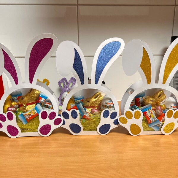 Easter Bunny Treat Bag Cut File // Easter Cut File // Digital Template ...