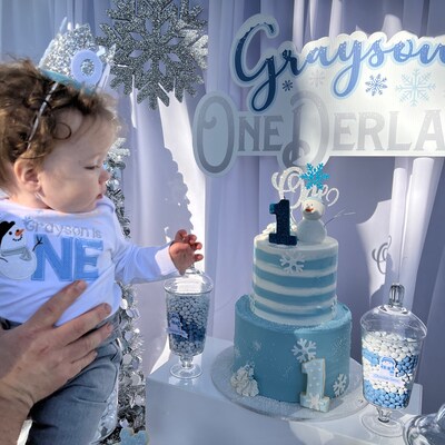 Snowman First Birthday Shirt, Winter Onederland, Winter Wonderland ...