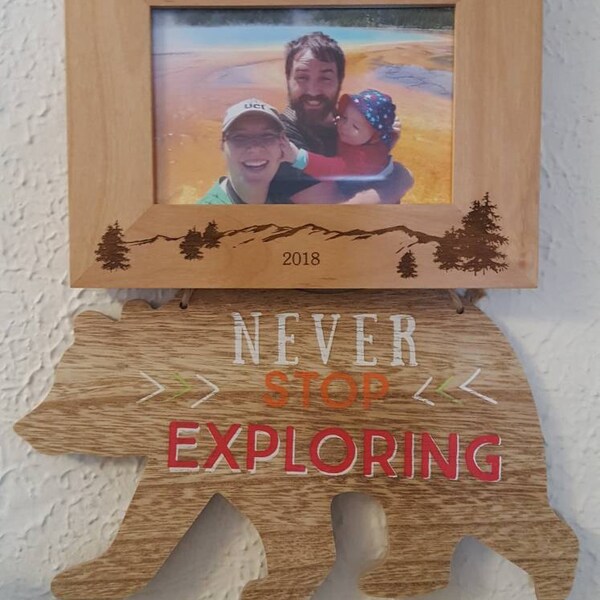 Mountains, National Park, Personalized Picture Frame, Any Text, Photo ...
