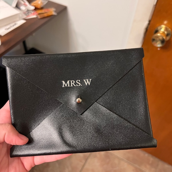 Customized Leather Envelope for Photos 4x6, Leather Case Prints 5x7 ...