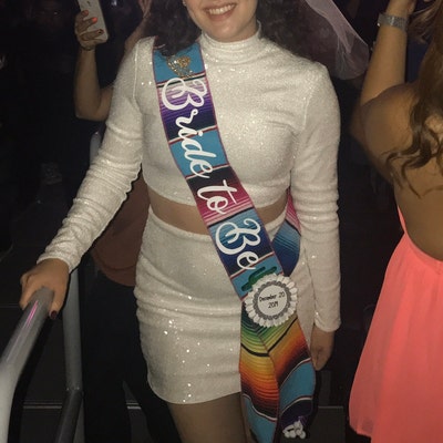 Custom Sash Final Fiesta Bachelorette Sash Personalized Serape Sash ...