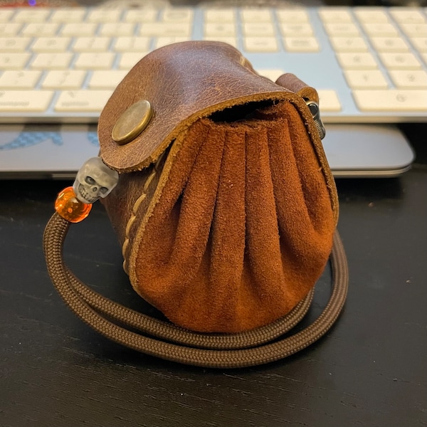 PDF Pattern. Leather Drawstring Coin Pouch - Etsy