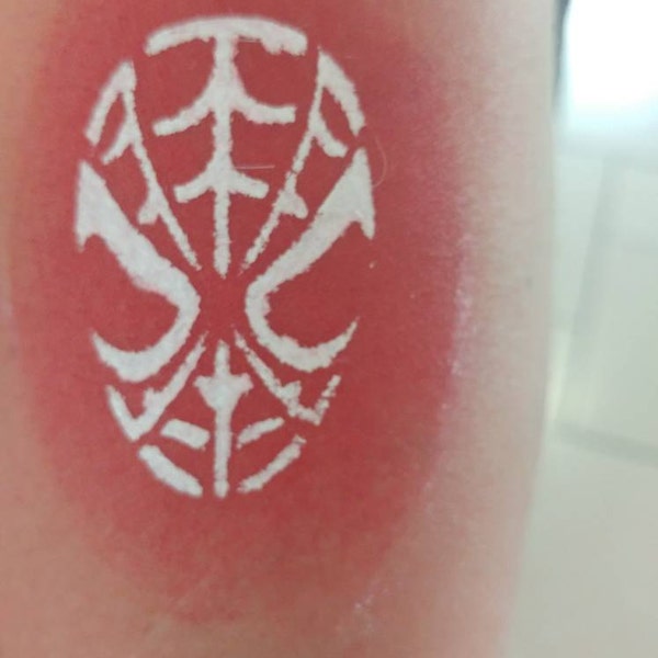 SPIDEY FACE - Face Painting Stencils - Etsy