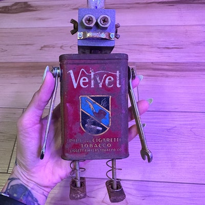 Ideabot seated the Wobot Robot Handmade Robot Found Object Robot ...