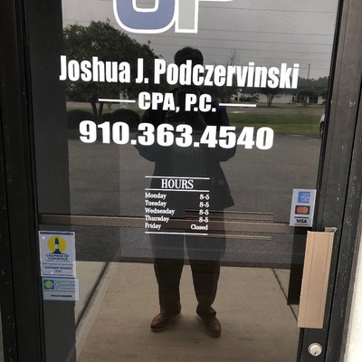 Store Hours Window Decal Simple Hours of Operation Storefront Decal ...