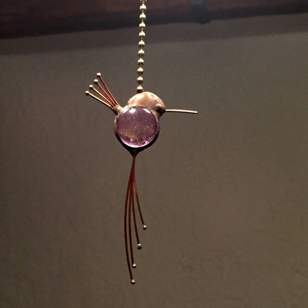 Hummingbird Fan Pull, Hummingbird Pull, Sun Catcher, Bird Pull, Home ...