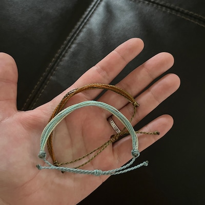 Custom String Bracelet, Wax String Bracelet, Stackable Bracelet, Beaded Bracelet, Minimalist ...