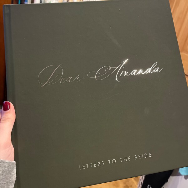 Letters to the Bride Book | Dear Bride | Bridal Shower Book | White and ...