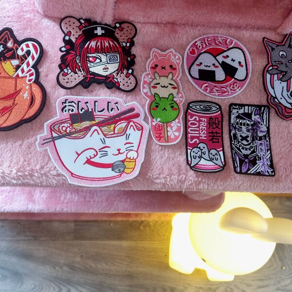 Gemini Grumpy Cat Moon Skull Patch Embroidery Iron Patches Pastel Nu ...