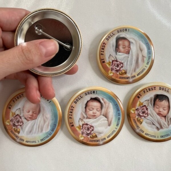 Custom Buttons 2.25" Pinback Buttons (half or One Dozen) Design Your ...