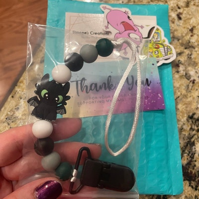 Mushroom Pacifier Clip - Etsy