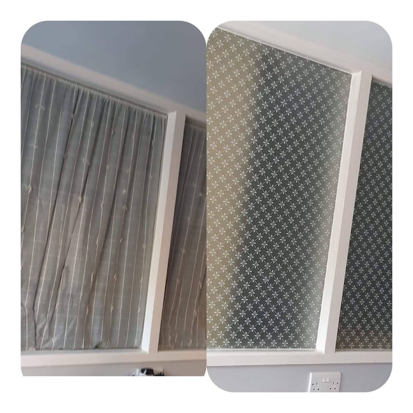 Privacy Frosted Window Film Decorative Etched Feature Glass Self ...
