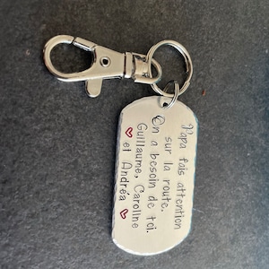 Copper Bar Keychain, GPS Copper Keyring Keychain, Longitude Latitude ...