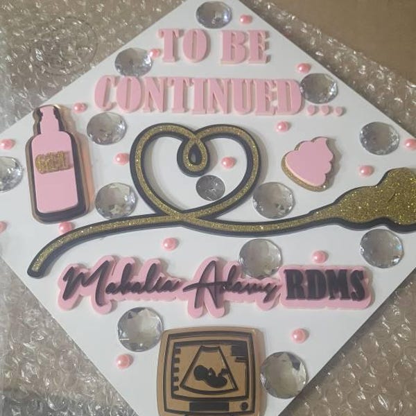 ACRYLIC Graduation Cap Topper, Nurse Graduation, Medical Assistant ...