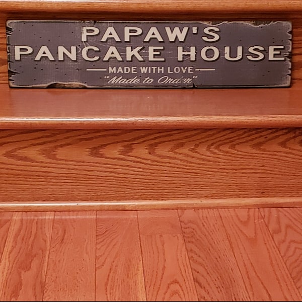 Pancake Sign, Pancake Shop Sign, Custom Pancake Sign, Wood Pancake Sign ...