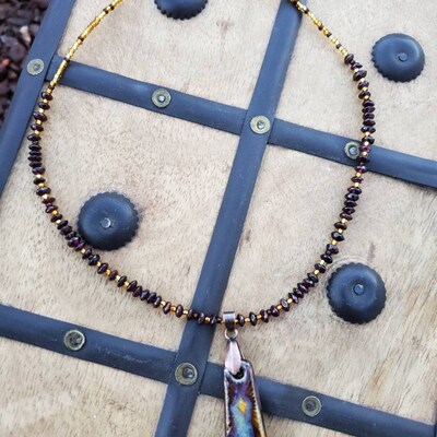 Long Rustic Charms Ceramic Earthy Pendants Organic Artisan - Etsy