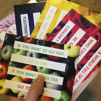 True Colors Series Kind Cards Postcard 14-card Collection Encouraging ...