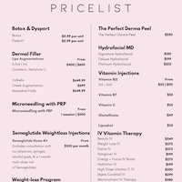Beauty Salon Flyer Price List Template, Flyer Price Menu, Facial Price ...