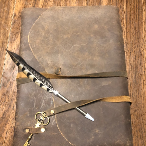 Personalized Leather Journal, Wedding Guest Book, Sketchbook, Leather ...