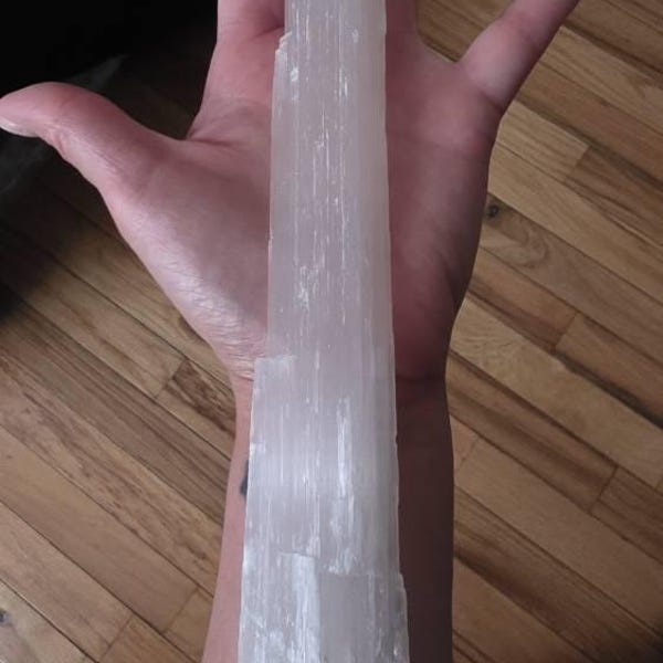 9 In. SELENITE Wand LARGE | Magic Fairy Wands | Crystal Healing ...