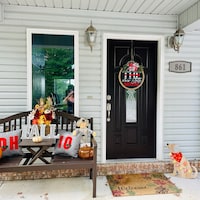 Winter Porch Sign Christmas Welcome Sign Let It Snow Sign - Etsy Canada