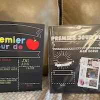 2-in-1 FRENCH First Day of School Sign, First Day of School Version ...