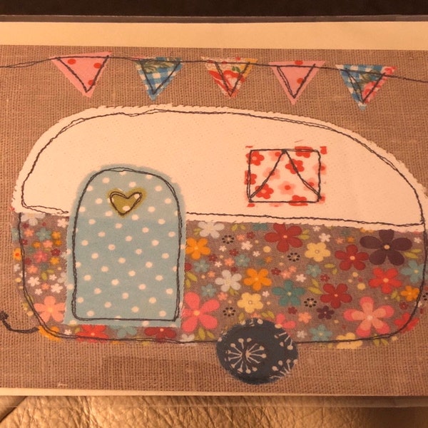 Vintage Caravan Greeting Card - Etsy UK