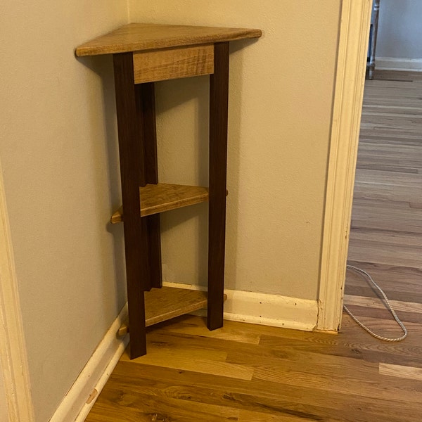 Corner Table With Shelves - Etsy