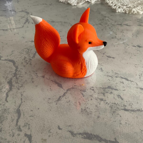 Fox Duck- 3D Printed Figurine - Ducking Gift - Collectibles - Cruises ...