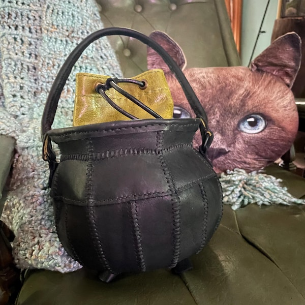 PDF Pattern Leather Cauldron Purse - Etsy